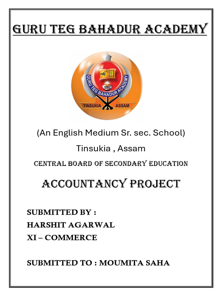Accountancy Project by Harshit Agarwal | PDF