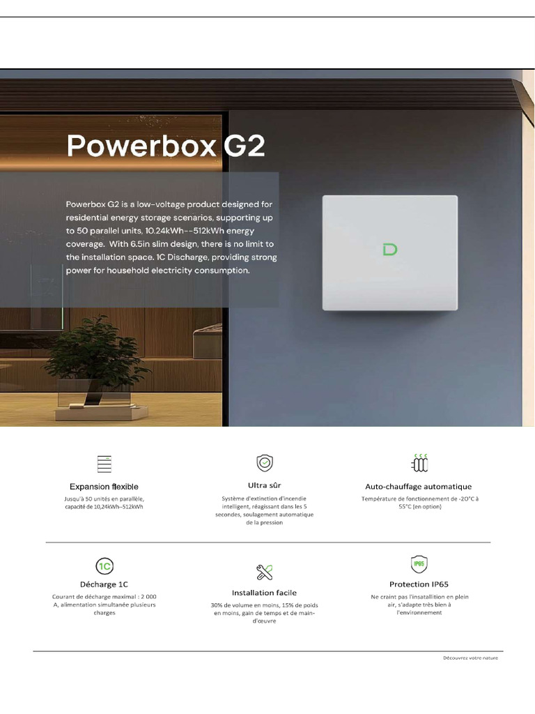 Fiche Technique Dyness Powerbox G2 | PDF