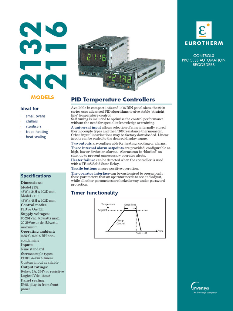 PID Temperature Controllers Overview | PDF | Thermocouple | Relay
