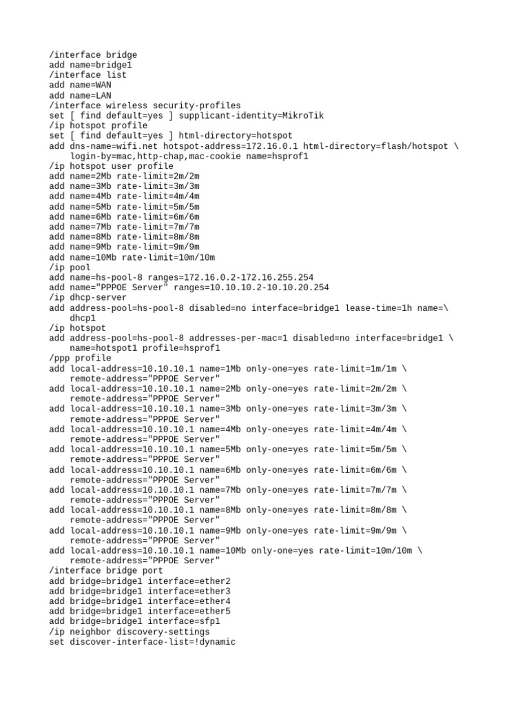pppoe config | PDF | Ip Address | Firewall (Computing)