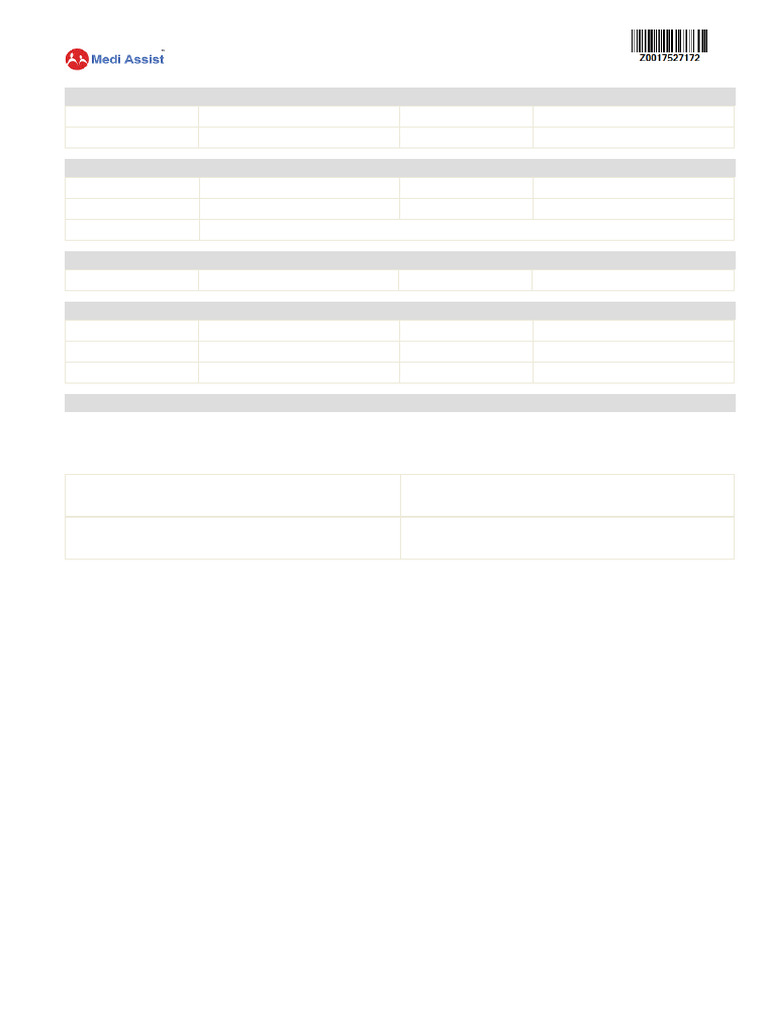 Health Claim Submission for Balaji Arumugam | PDF