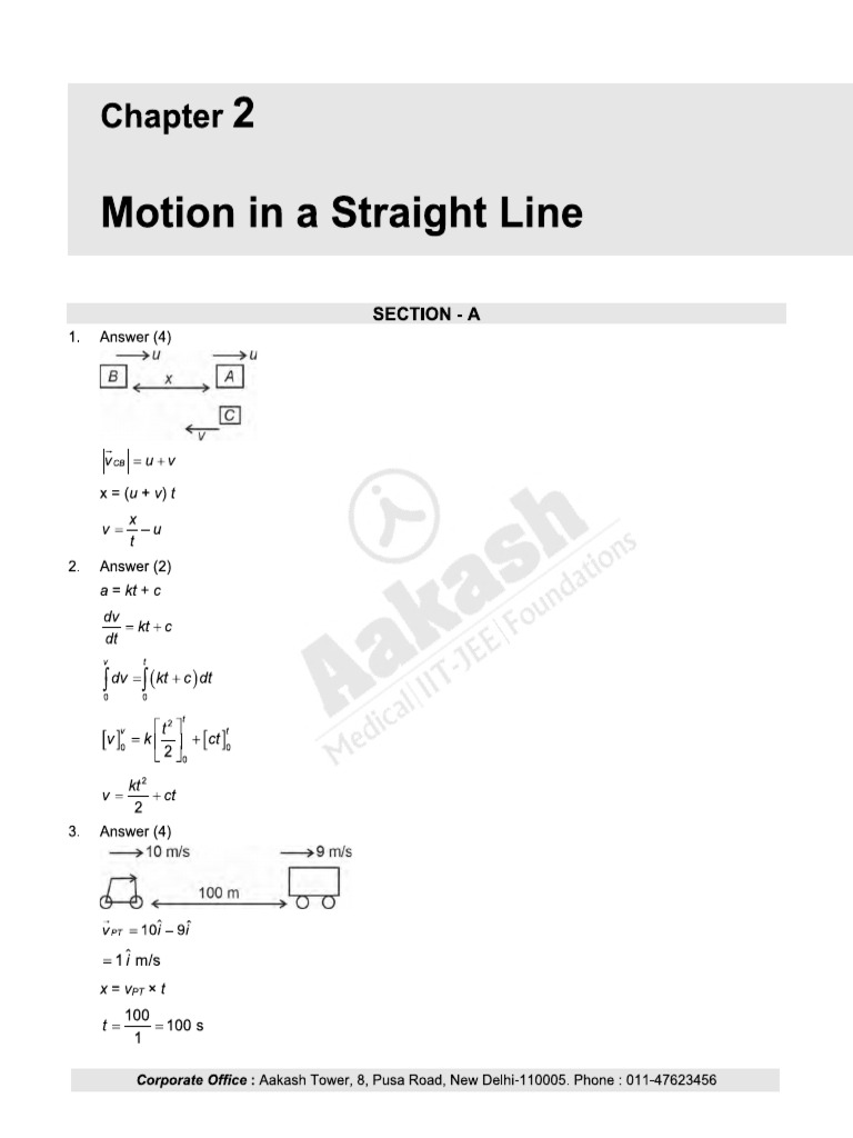 CLS MBN 24 25 P1 Phy Part 1 Set 1 Chapter 2 | PDF