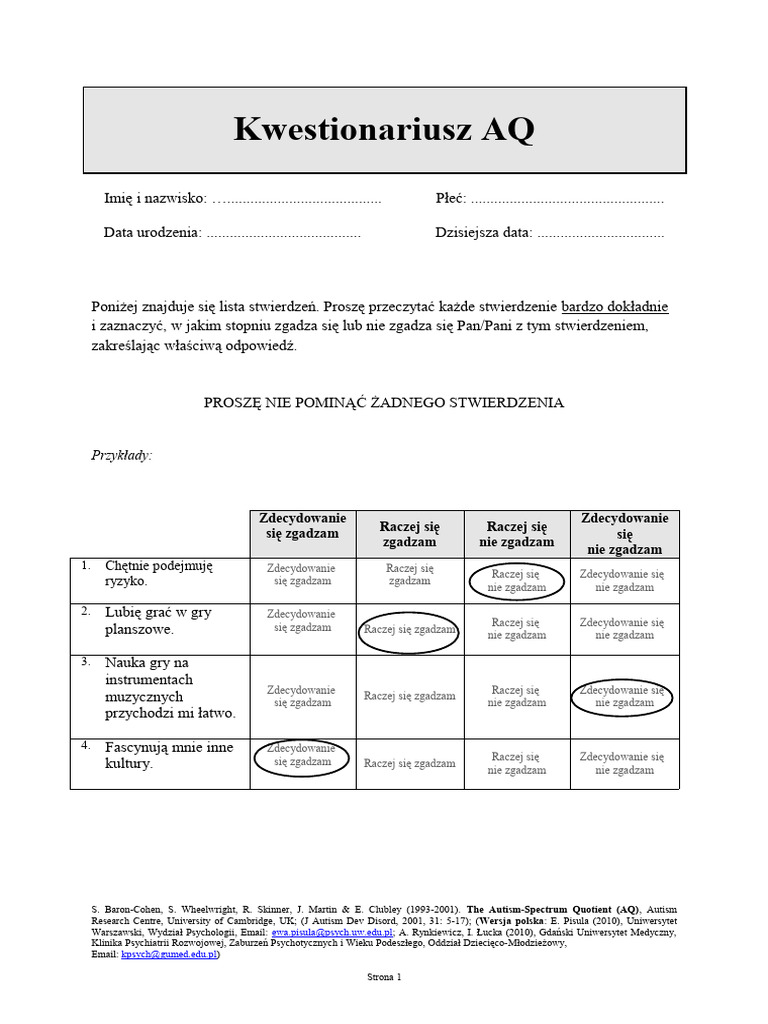 Test AQ | PDF