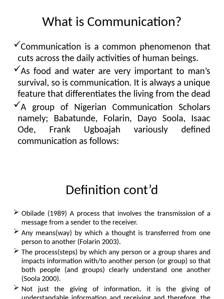 Understanding Communication Basics | PDF | Communication | Information