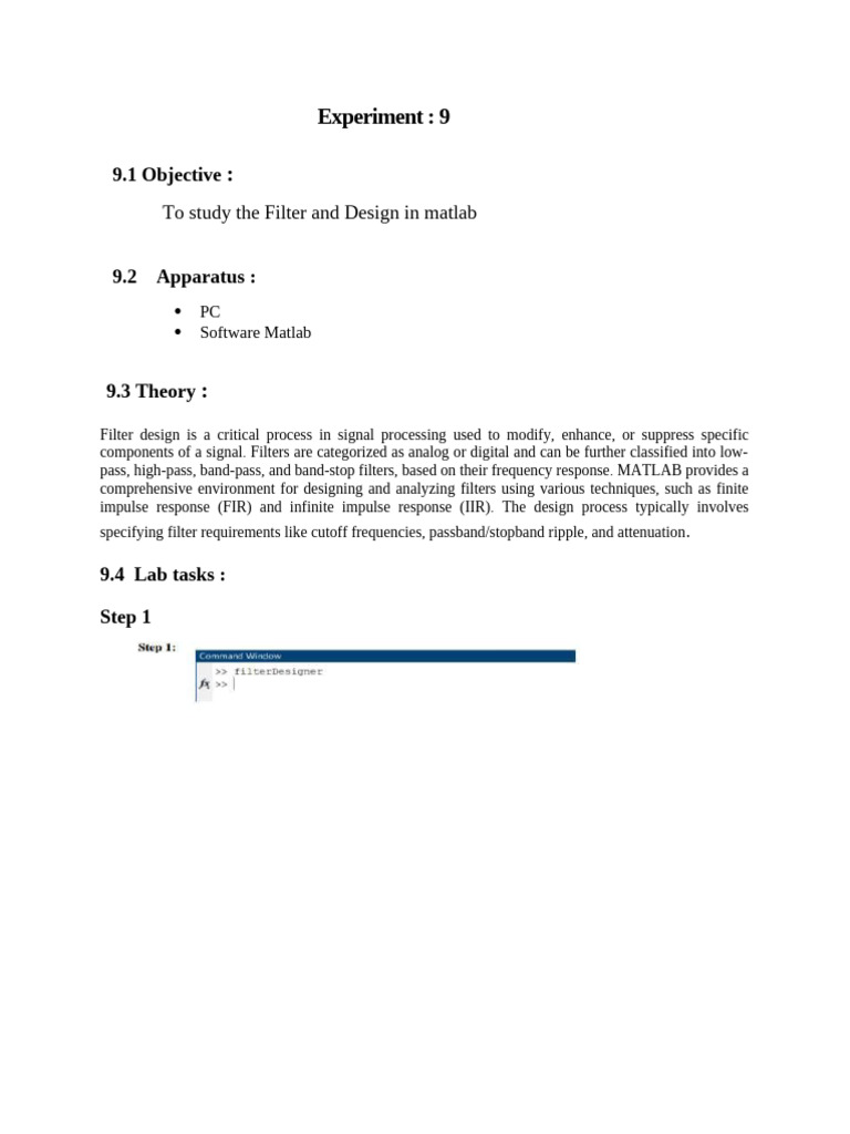 Experiment 9 1 | PDF