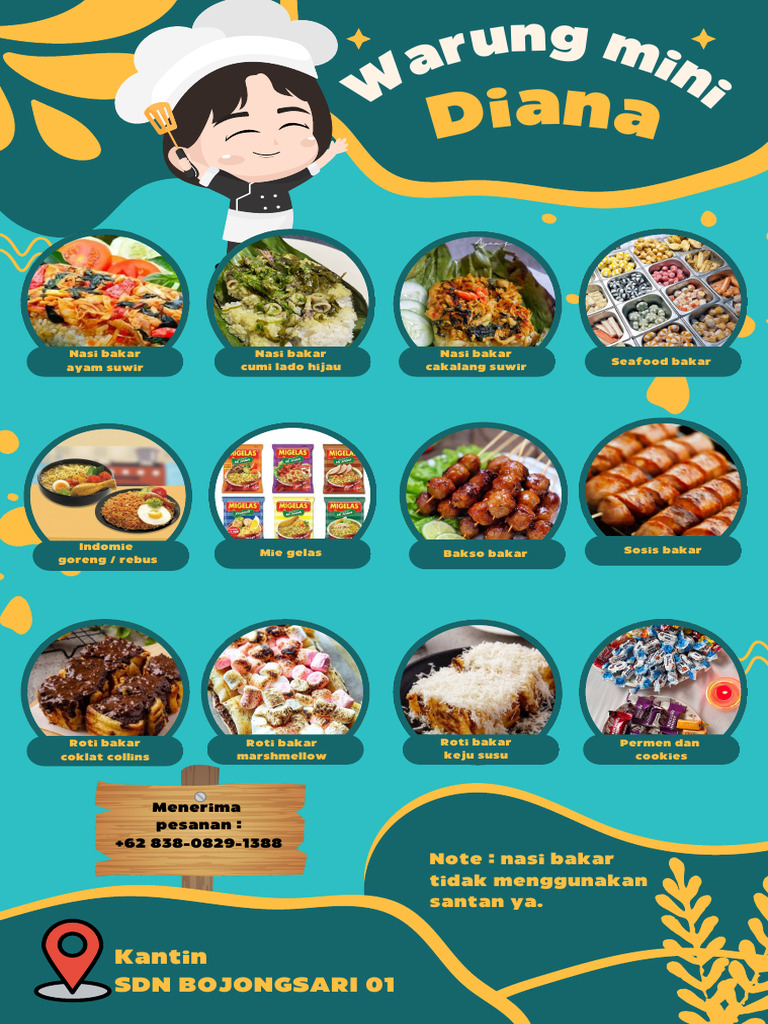 Merah Dan Kuning Illustratif Modern Menu Makanan - 20240904 - 112027 ...