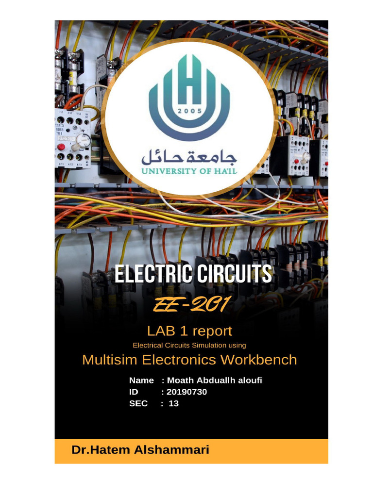 Moath Aloufi - 201907530 | PDF | Resistor | Electronics