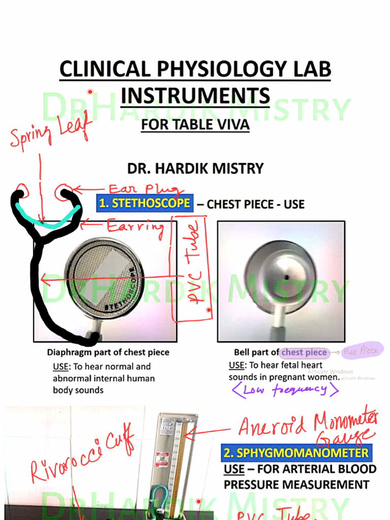 1.clinical Physiology Lab Instrumens | PDF