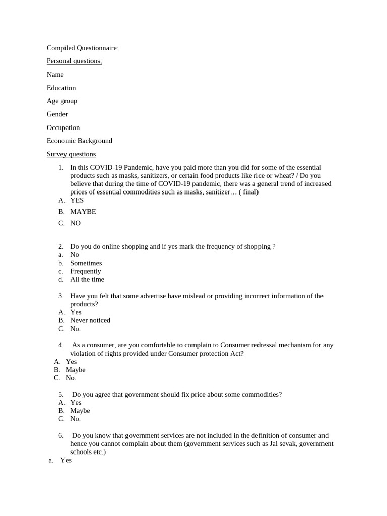 Compiled Questionnarie For Paradigm Shift Study | PDF | Business