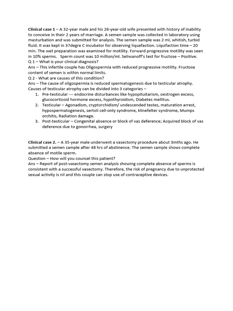 Practical 31_clinical cases | PDF