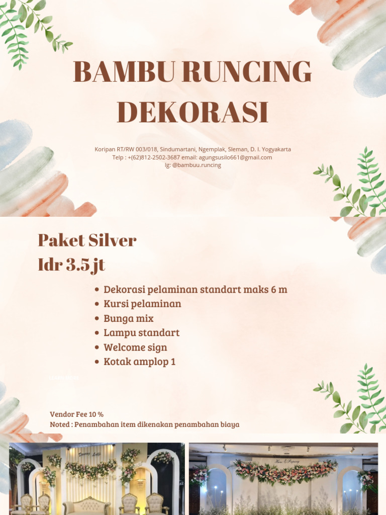 Price List Bambu Runcing Dekorasi | PDF