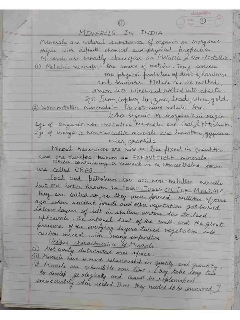 Mineral Notes PDF | PDF