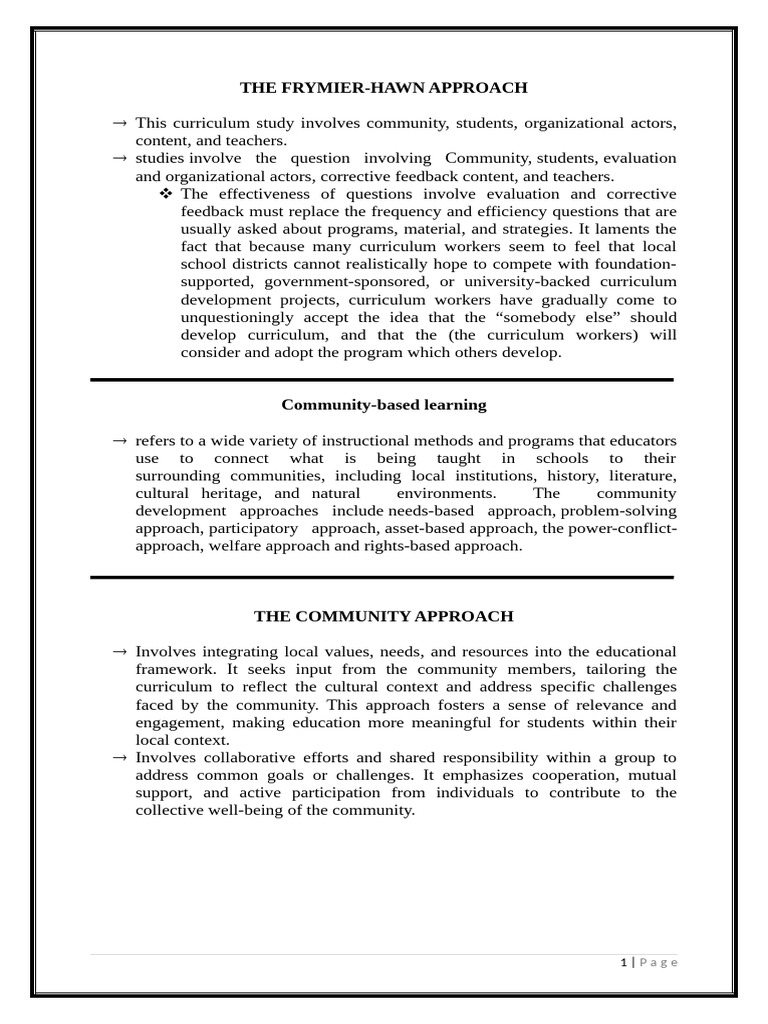 Advanced Curriculum Development Report | PDF