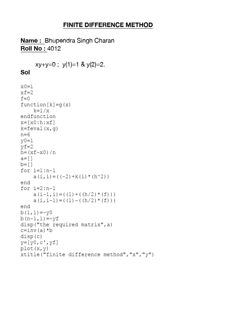 SCilab Program 3 | PDF