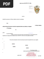 Lithium Battery Shipping Declaration Form | PDF | Lithium Ion Battery ...