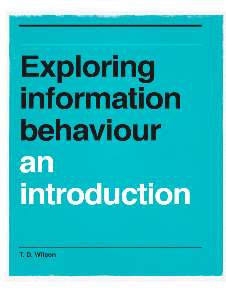 Exploring Information Behaviour | PDF | Libraries | Information