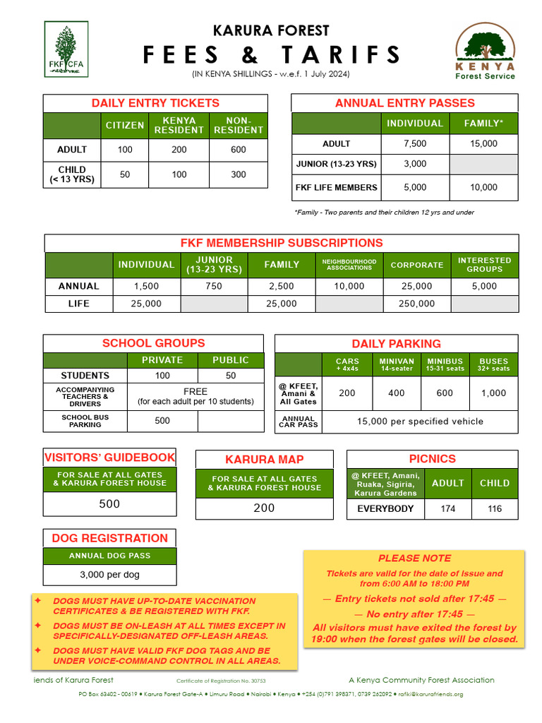 FEES NOTICE A3 2024 - v6 | PDF