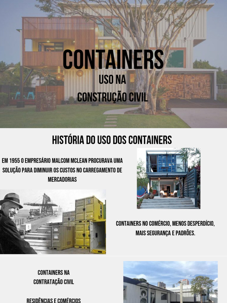 Containers na Construção Civil: Vantagens e Usos | PDF | Isolamento térmico