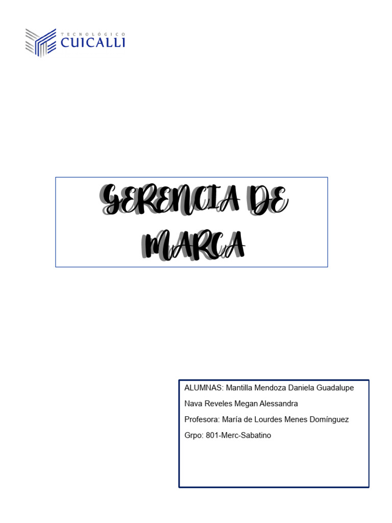 Gerencia de Marca | PDF | Marca | Gestión de la marca