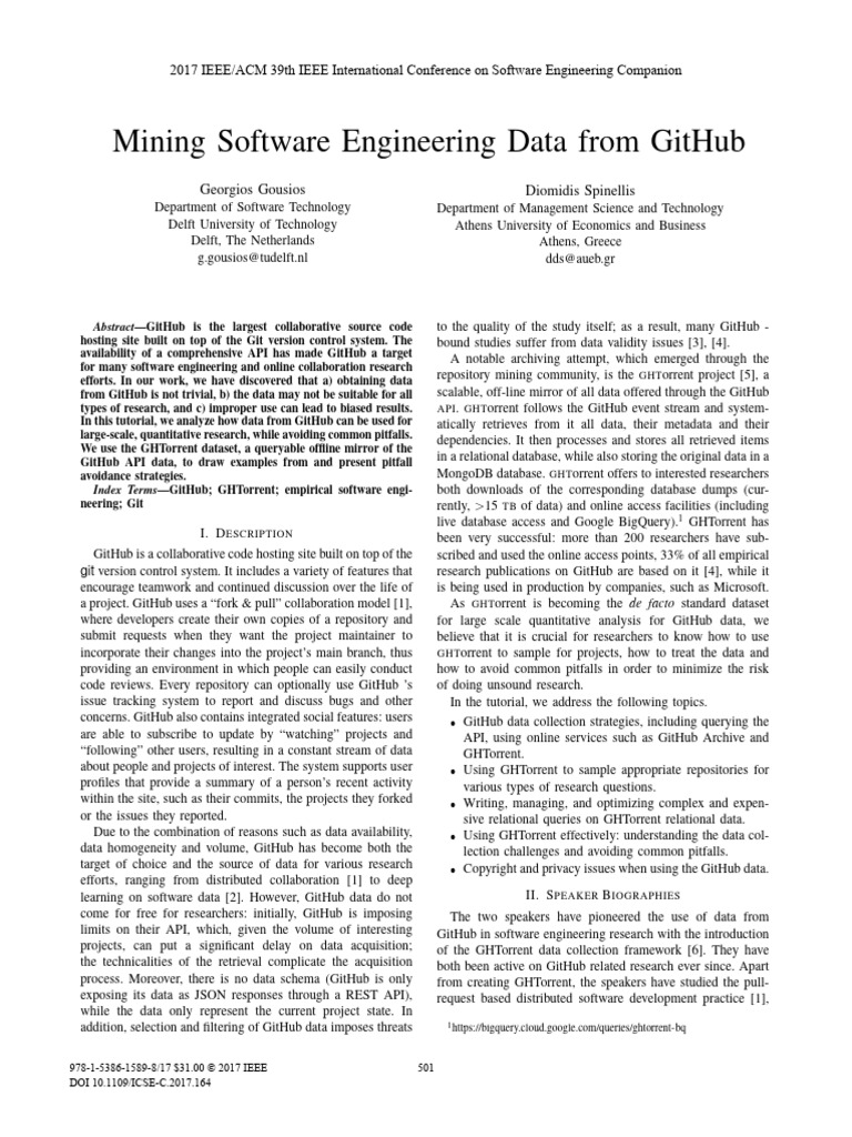 Mining Soft Eg Data Github | PDF | Version Control | Data