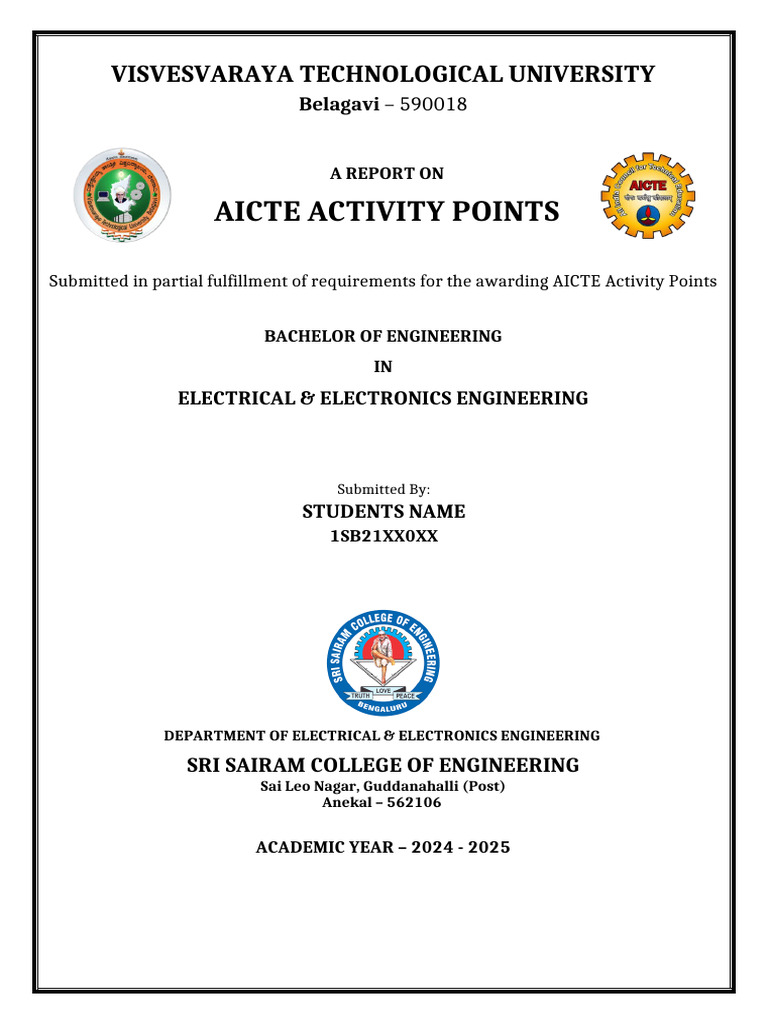 1 - AICET Activity Cover Page | PDF