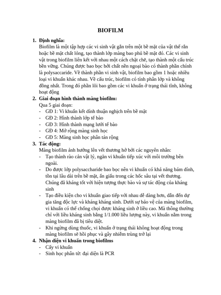 BIOFILM | PDF