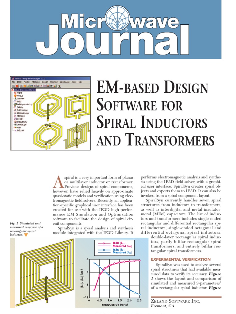(MWJ0505) EM-Based Design Software For Spiral Inductors and ...