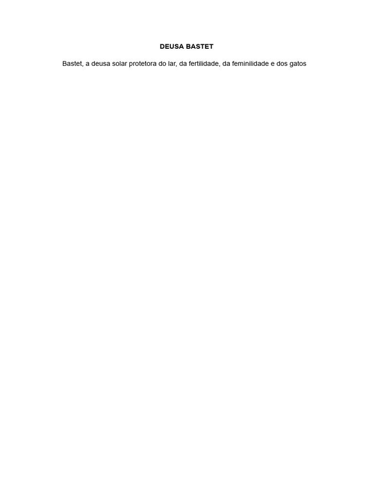Bastet | PDF