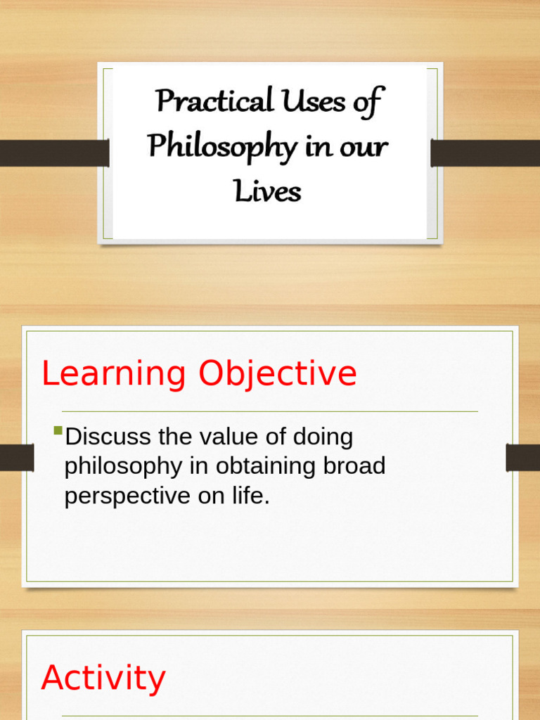 Value of Philosophy | PDF