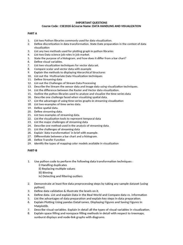 CSE2026 Data Handling & Visualization Guide | PDF | Time Series | Spatial Analysis