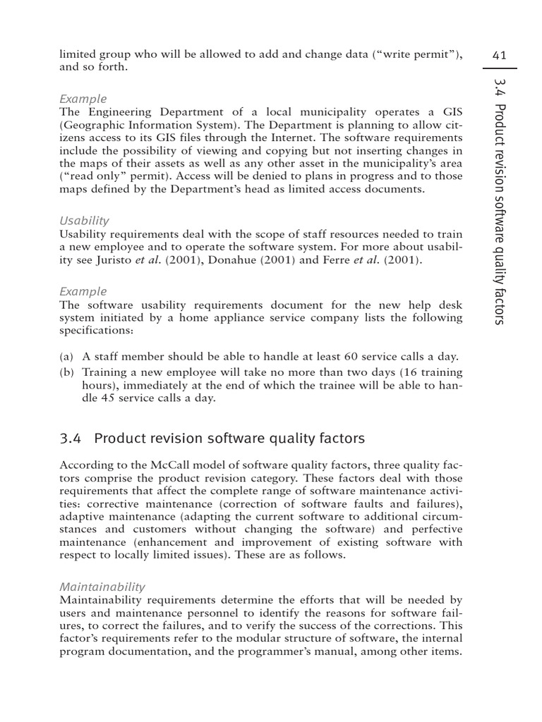 Software Quality Factors Overview | PDF | Software | Geographic Information System