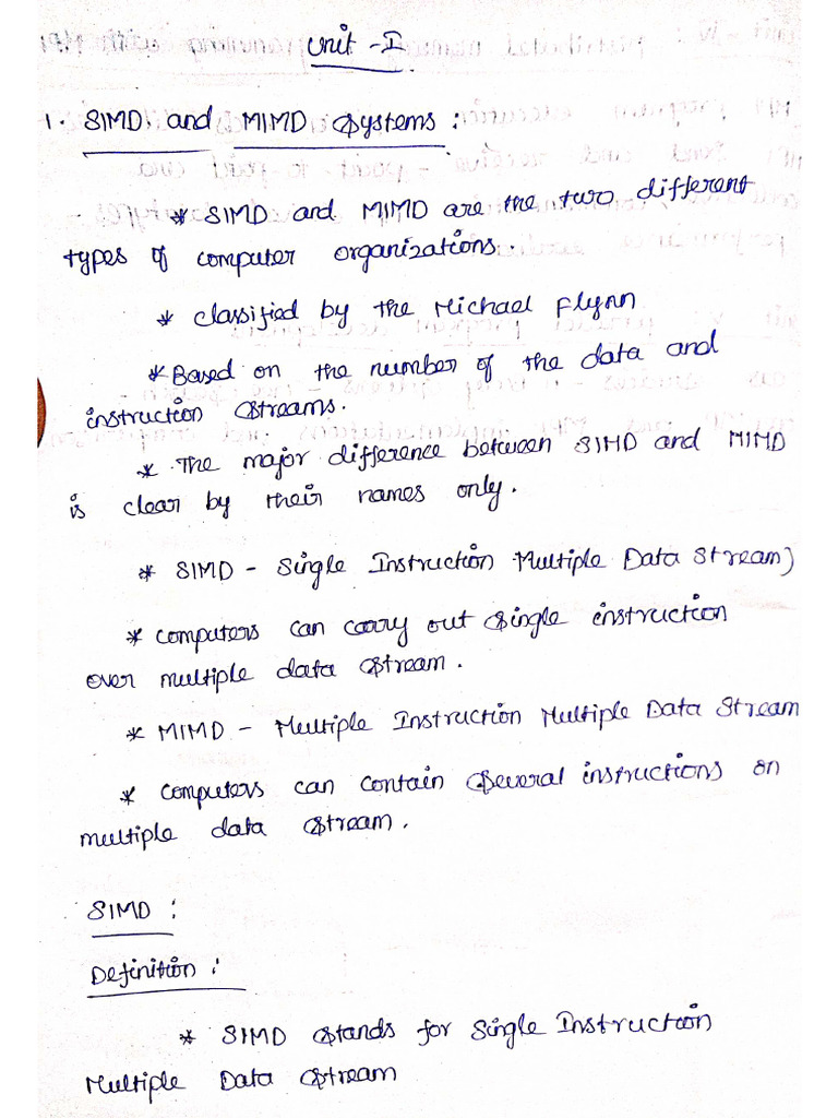 CP4252 MULTICORE ARCHITECTURE UNIT 1 2 | PDF