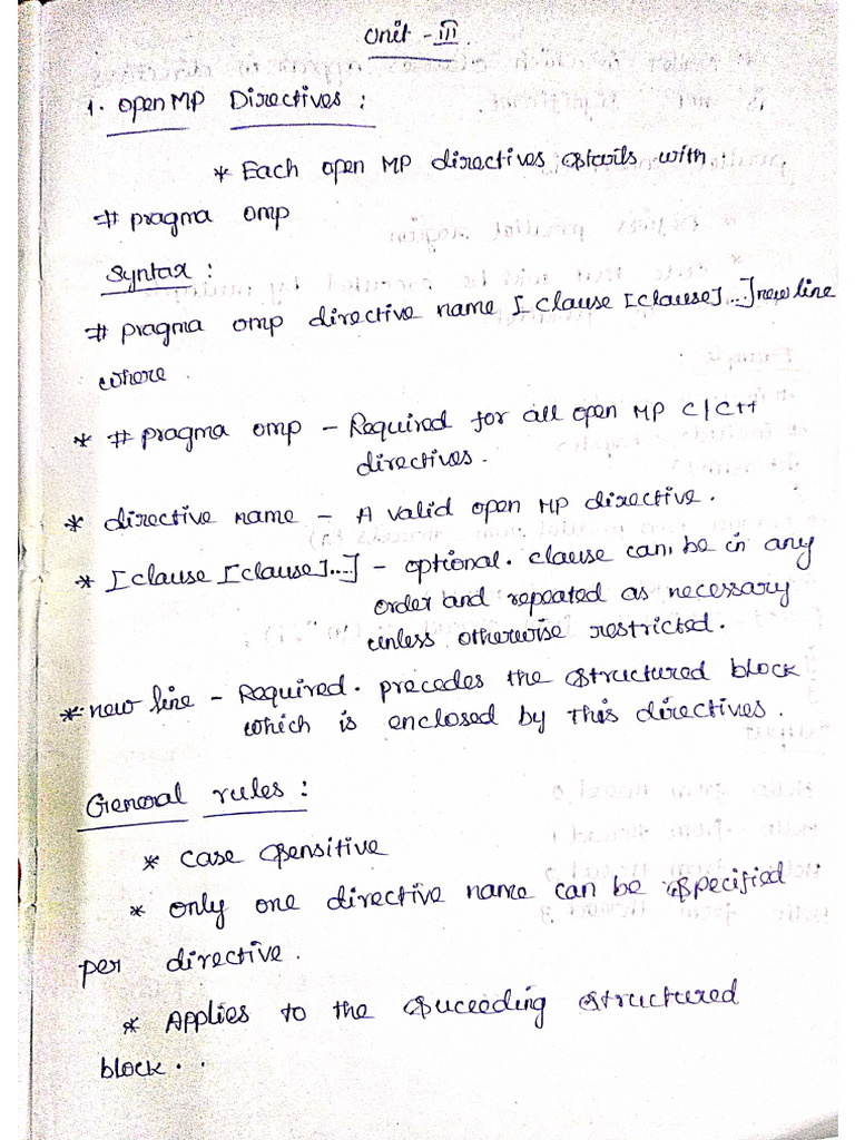 CP4252 Multicore Architecture Unit 3 | PDF