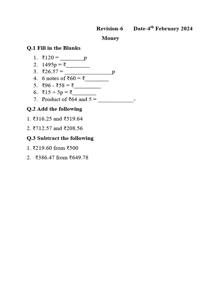 Revision6 Money | PDF