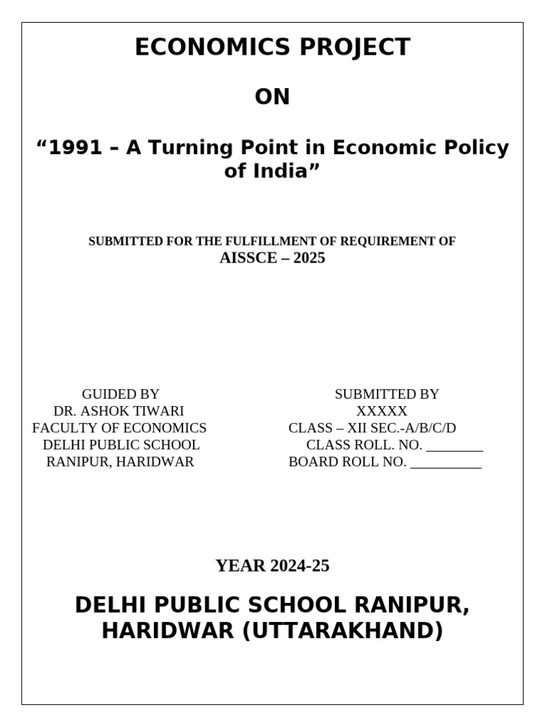 Sample_Project_Work_XII_2025 | PDF