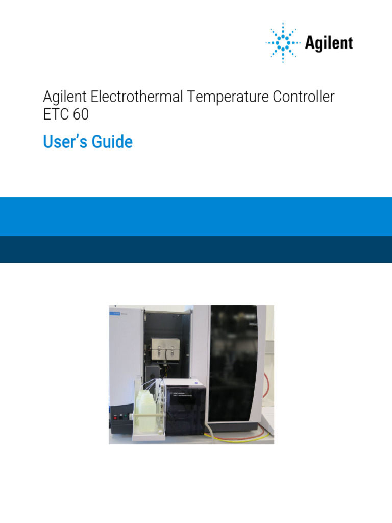 User's Guide: Agilent Electrothermal Temperature Controller ETC 60 ...