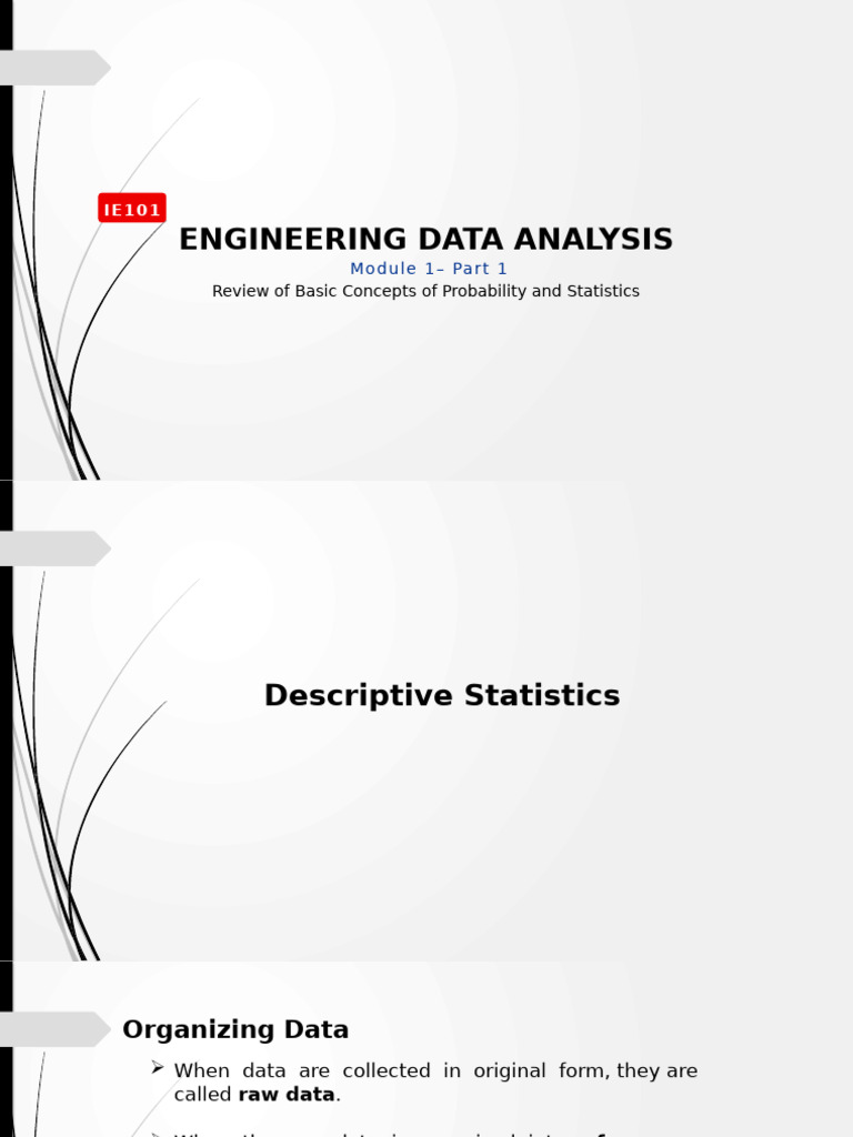 Module 1.2 - Descriptive Statistics | PDF | Statistics | Categorical Variable