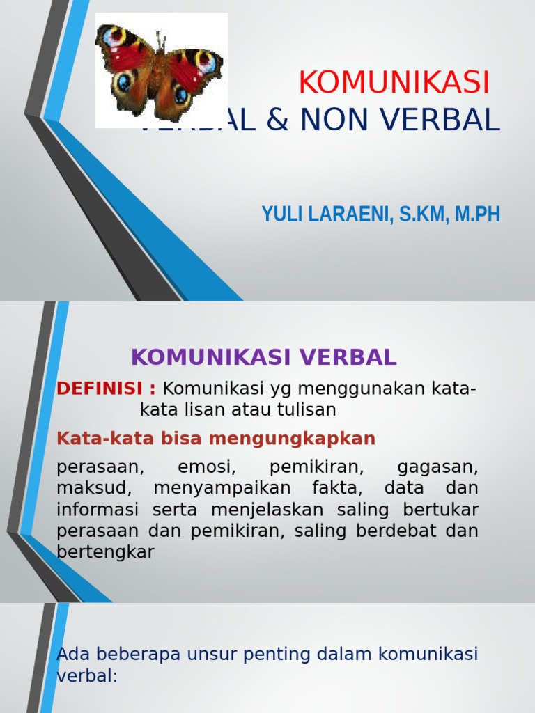 3 - Kom - Verbal - Non Verbal | PDF