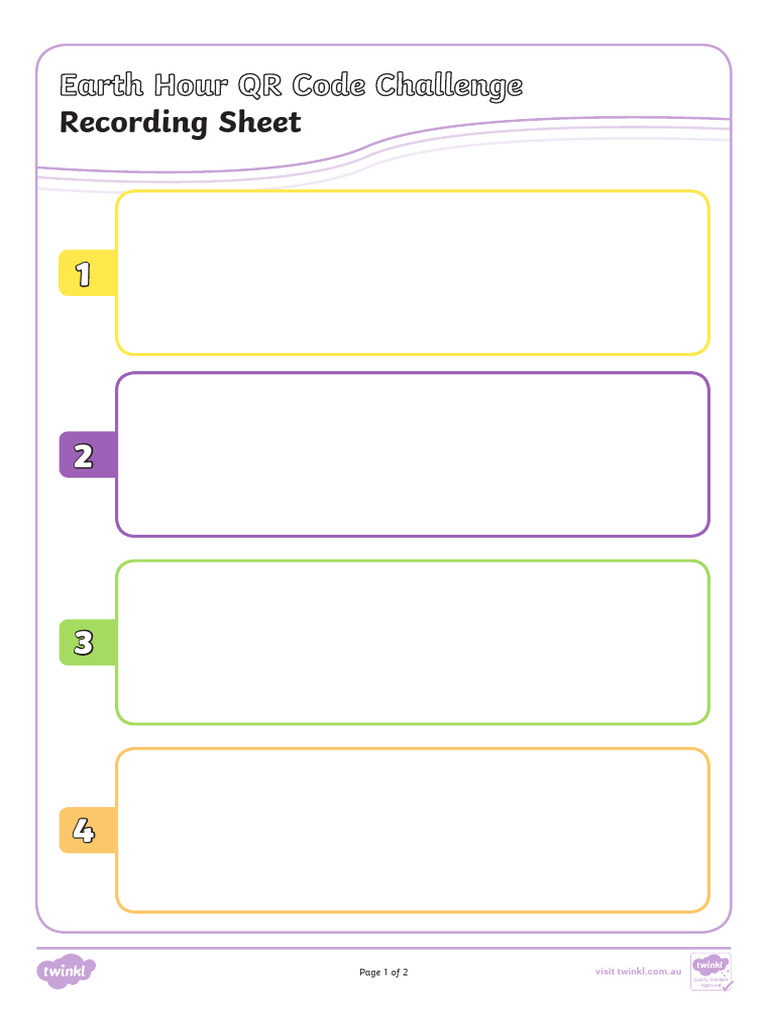 Recording Sheet | PDF
