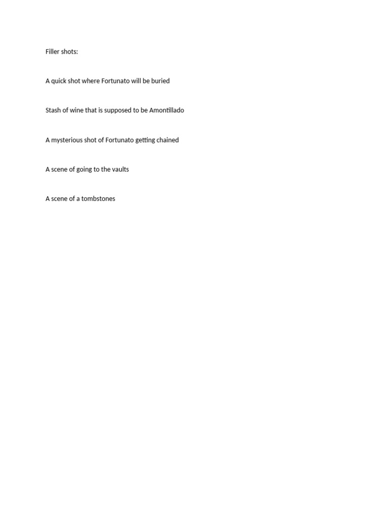 Filler Shots | PDF