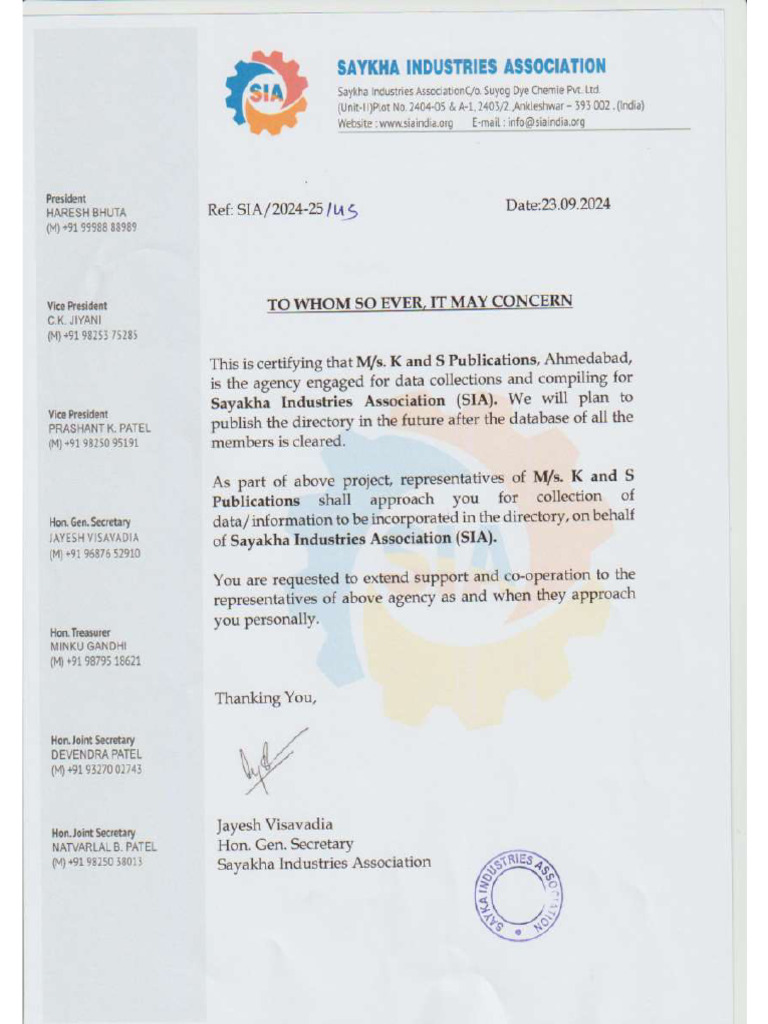 Saykha Industries Association | PDF