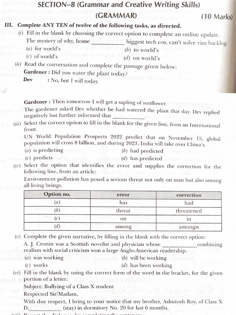 Integrated Grammar 4 | PDF