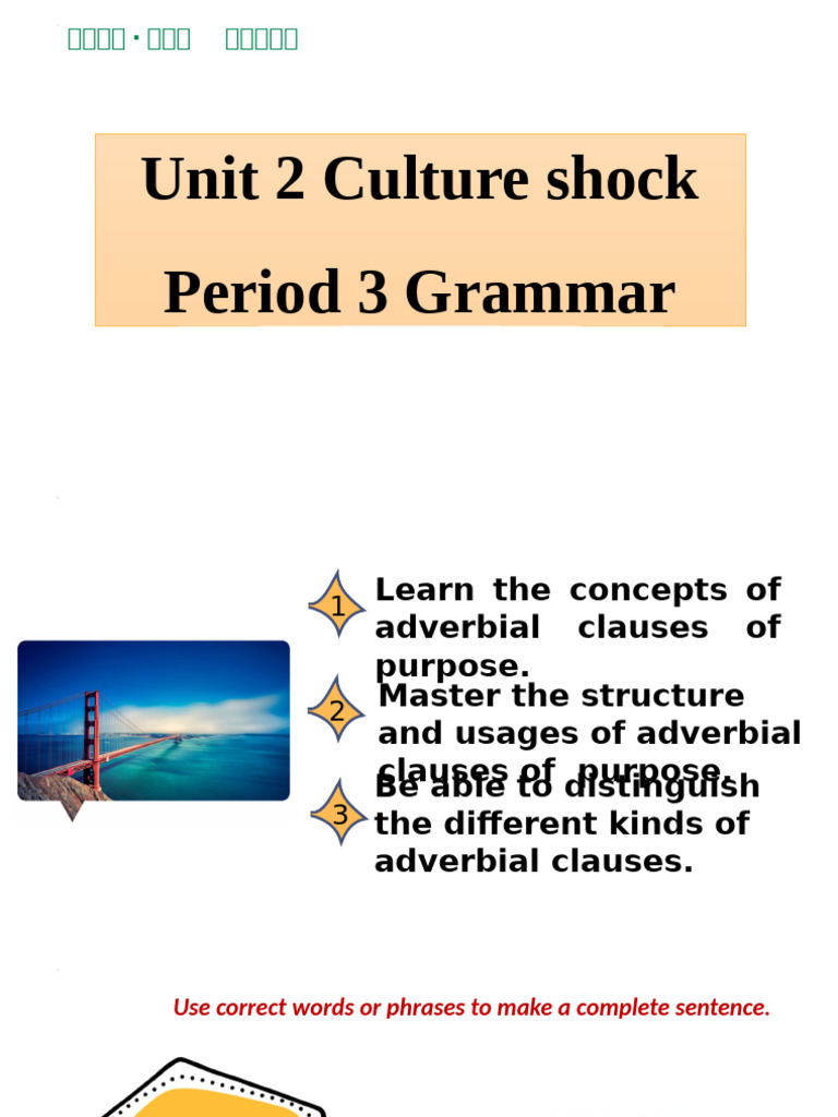 Unit 2 Culture shock Grammar 课件 2022-2023学年牛津深圳版（广州沈阳通用）九年级英语下册 | PDF ...