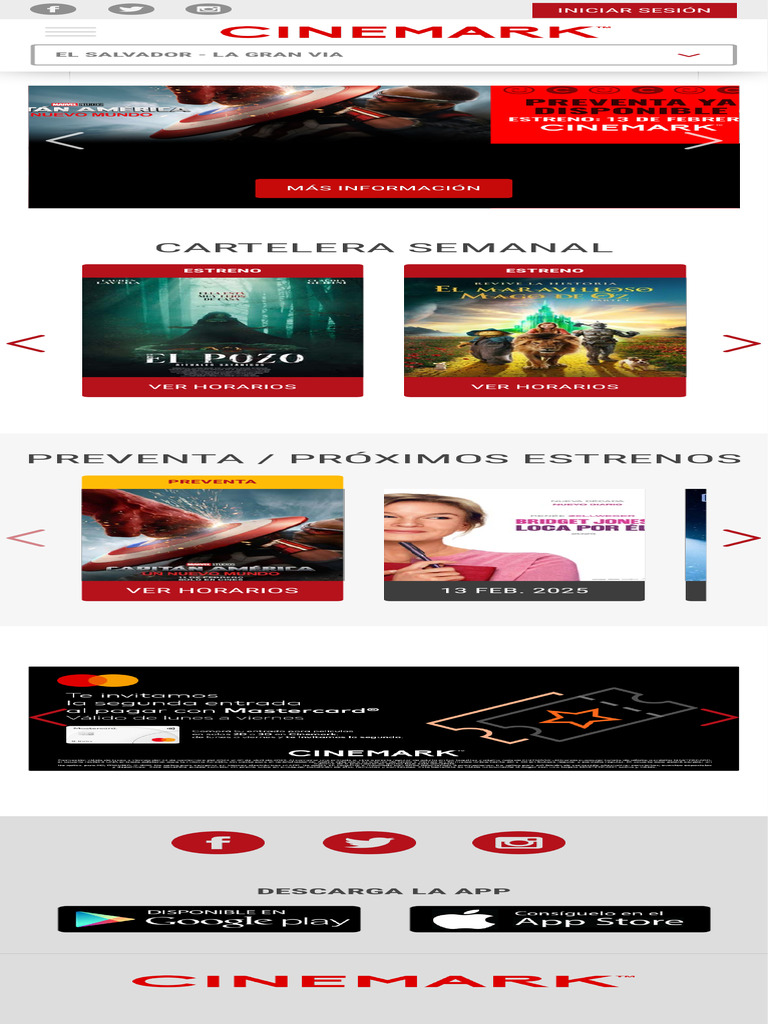 Cartelera Semanal Cinemark La Gran Vía | PDF