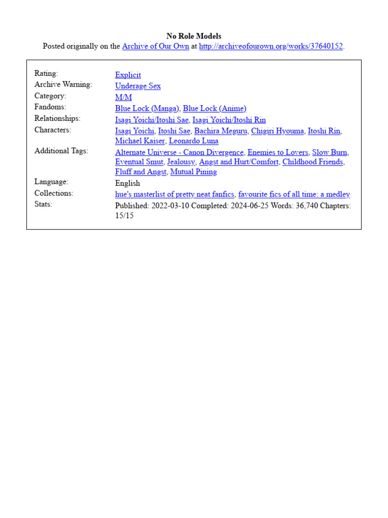 No Role Models | PDF