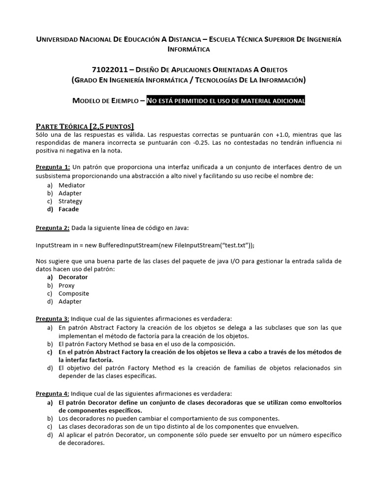 ExamenDAOO Ejemplo | PDF | Java (lenguaje de programación ...