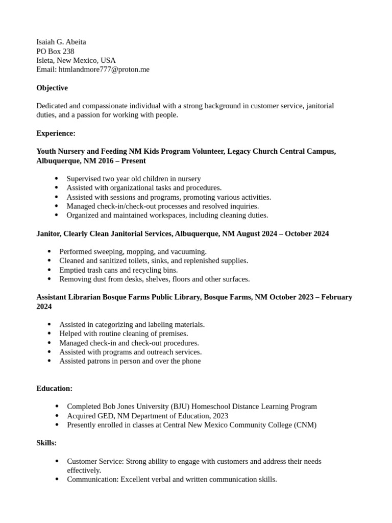 generic-resume | PDF