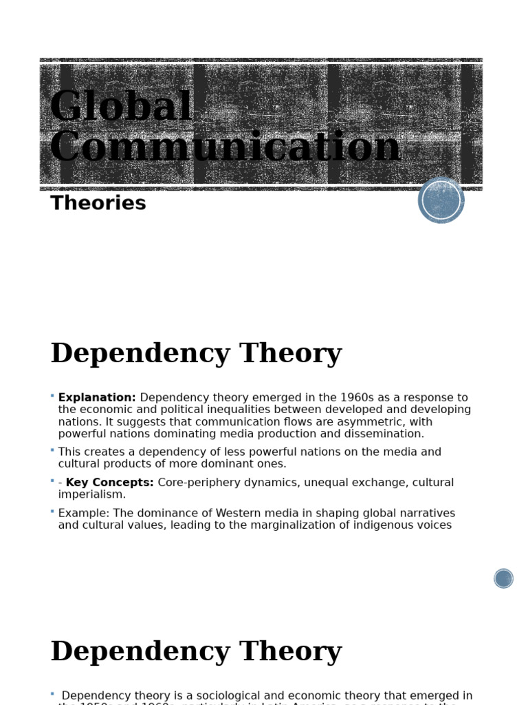 Global Communication Theories Explained | PDF | World Systems Theory ...