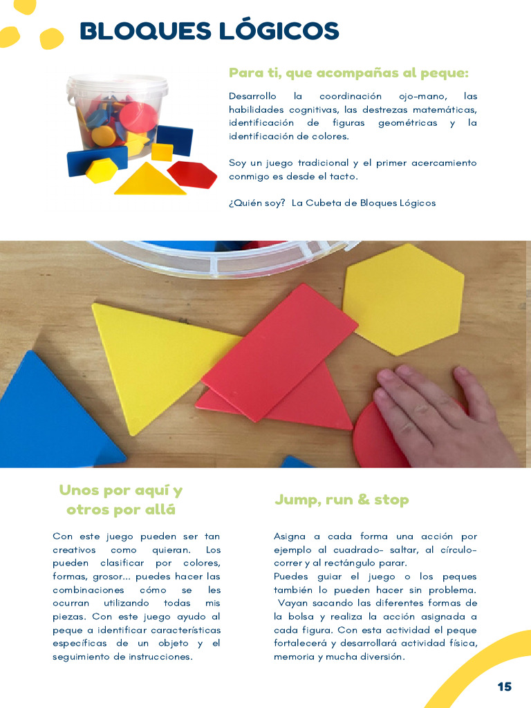 Bloques Lógicos Juego Educativo Infantil Pdf