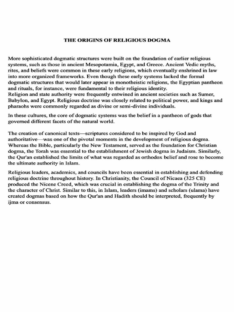 Religious Dogmatism | PDF | Dogma | Faith